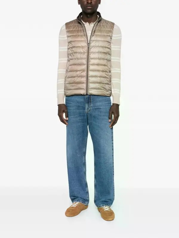 Herno Zip-up Reversible Gilet - Neutrals
