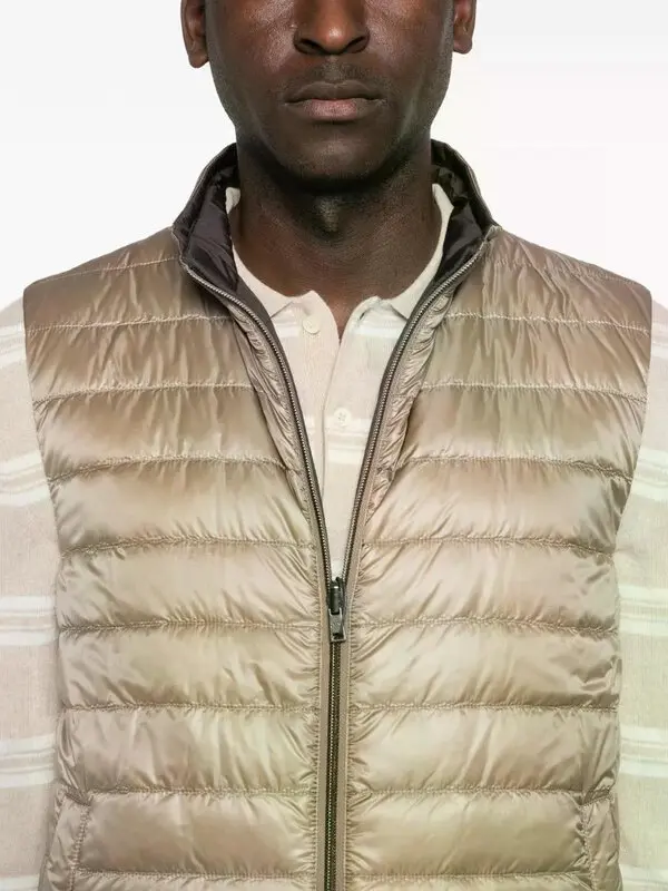 Herno Zip-up Reversible Gilet - Neutrals