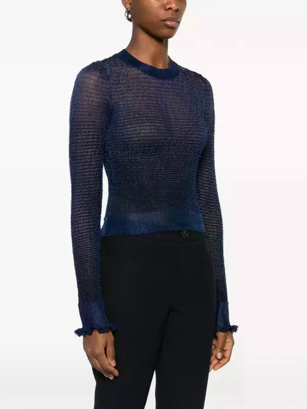 Cecilie Bahnsen Ruffled Long Sleeve Top