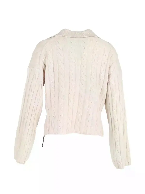 JOSEPH Knit Collared Cropped Sweater
