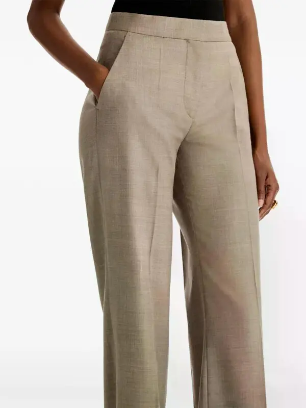 Oscar De La Renta Wide-leg Cuffed Trousers