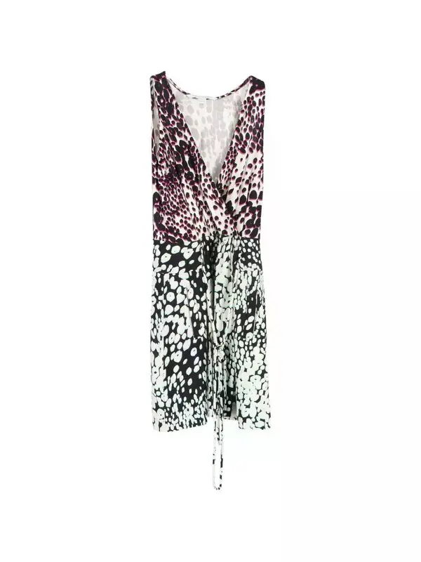 Diane Von Furstenberg Pleated Mini Dress - Black