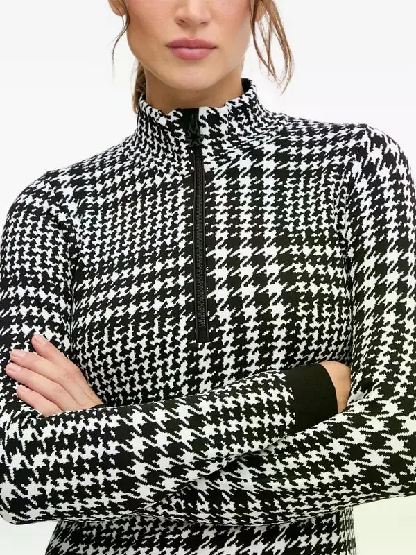 NEWLAND Houndstooth Zip Ski Top