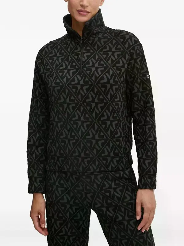 NEWLAND Pattern Zip Sweater