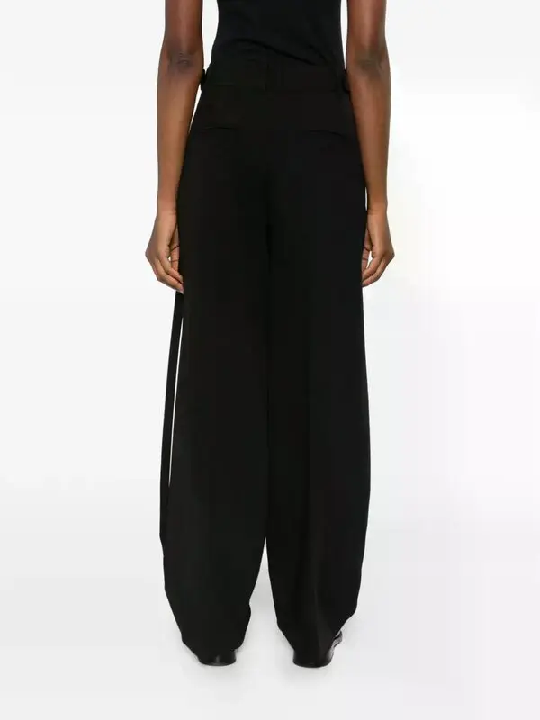 Patrizia Pepe Strap Detail Wide Leg Trousers