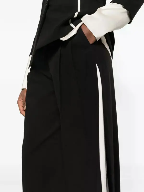 Patrizia Pepe Strap Detail Wide Leg Trousers