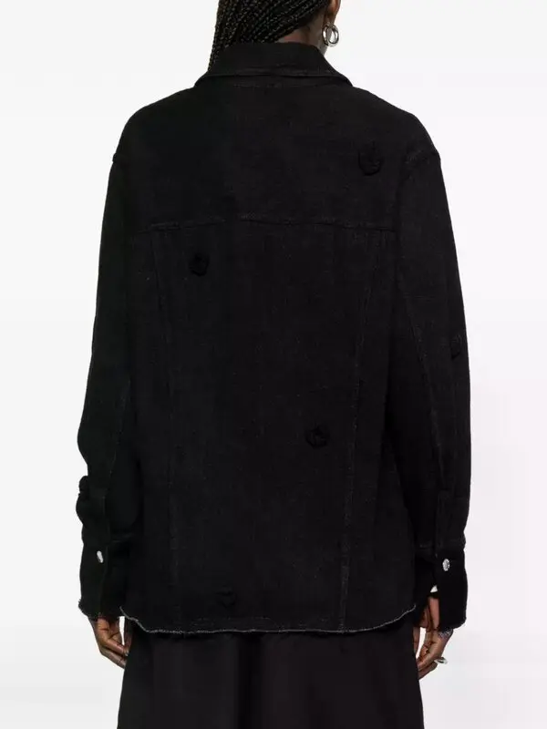 SONG FOR THE MUTE Daisy Button Distressed Jacket