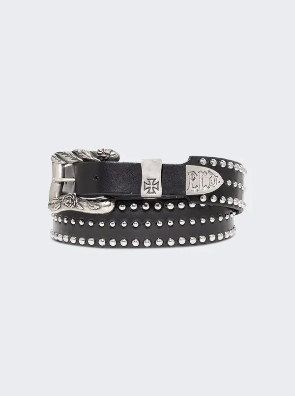 Enfants Riches Déprimés Lock Jaw Dome Stud Belt - Black