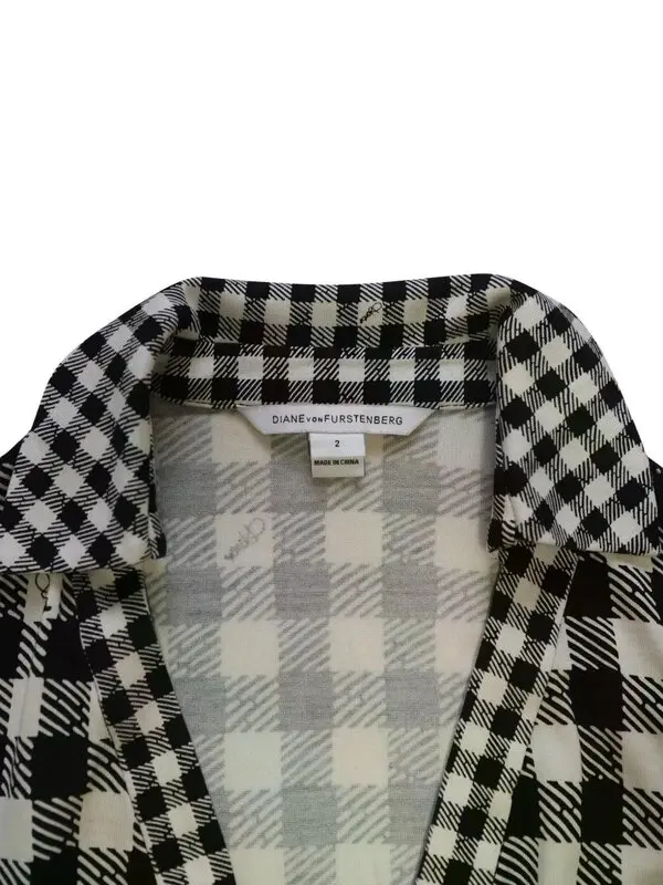 Diane Von Furstenberg Checked Playsuit