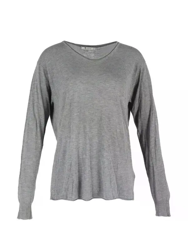 ALEXANDER WANG Scoop Neck Long-sleeve T-shirt
