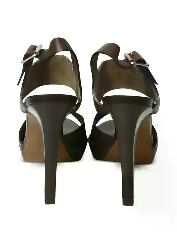 Marni Calf Leather High Heel Platform Sandals