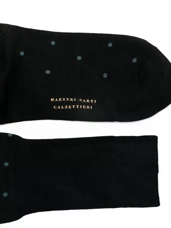 ALTO MILANO Polka Dot Patterned Socks