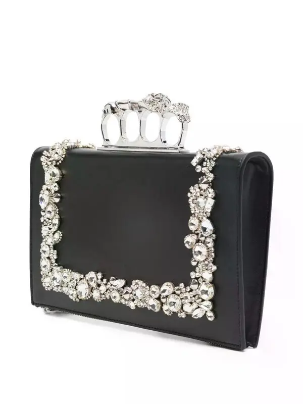 Alexander McQueen Embellished Knuckle Clutch