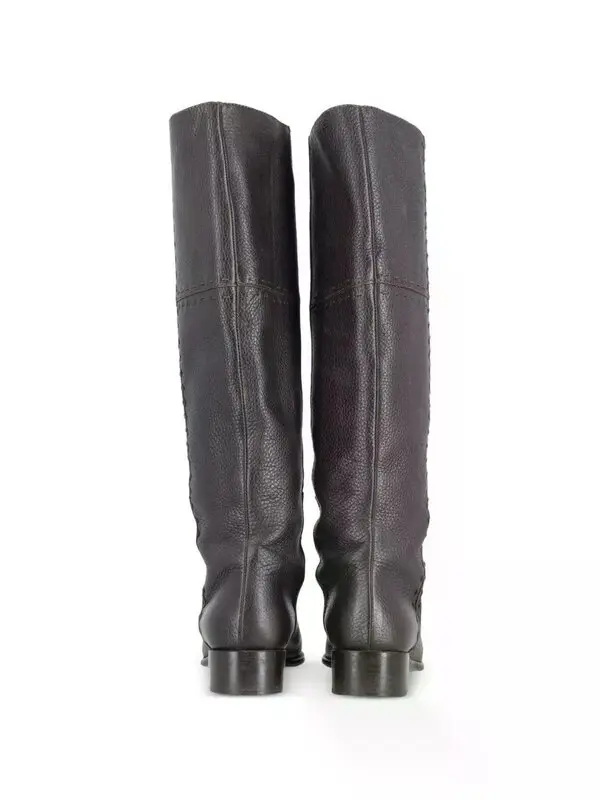 Fendi Knee-high Boots With Stitch Detailing