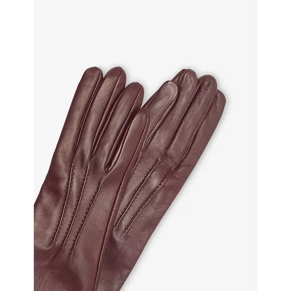 Nour Hammour Long Braided Leather Gloves