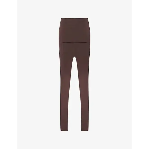 Rick Owens Slim-fit Knitted Midi Skirt - Macassar
