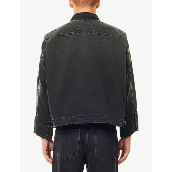 Rhude Logo-embroidered Denim Jacket