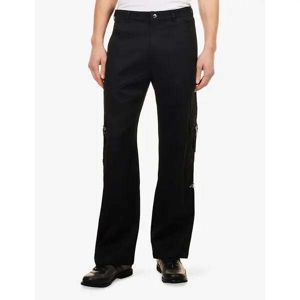 Casablanca Patch-pockets Cotton Cargo Trousers