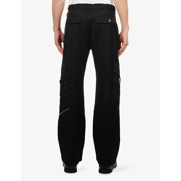 Casablanca Patch-pockets Cotton Cargo Trousers
