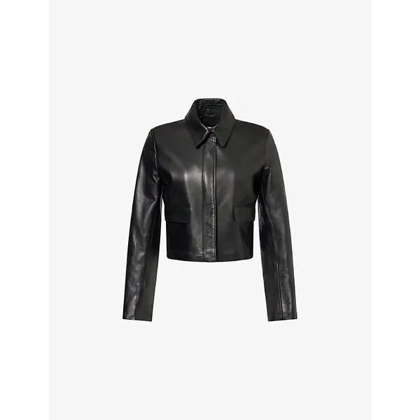 Nour Hammour Fitted Leather Jacket