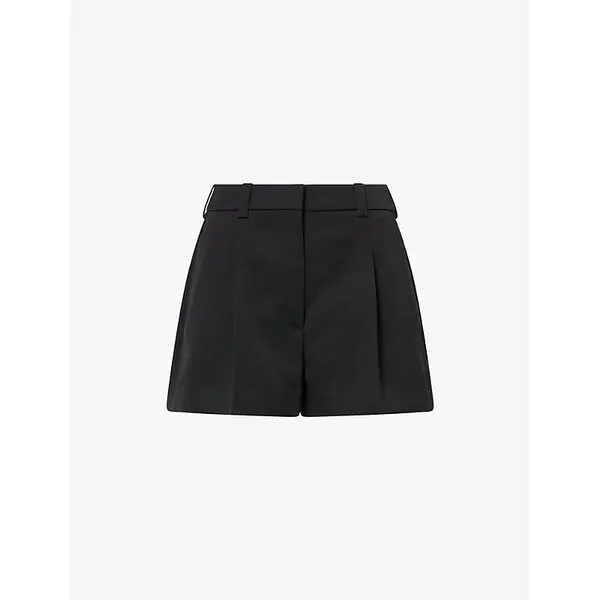 Givenchy Pleated Mid-rise Wool Shorts