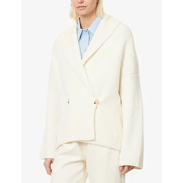 Vince Wool-blend Draped Sweater Coat