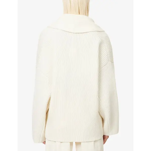 Vince Wool-blend Draped Sweater Coat