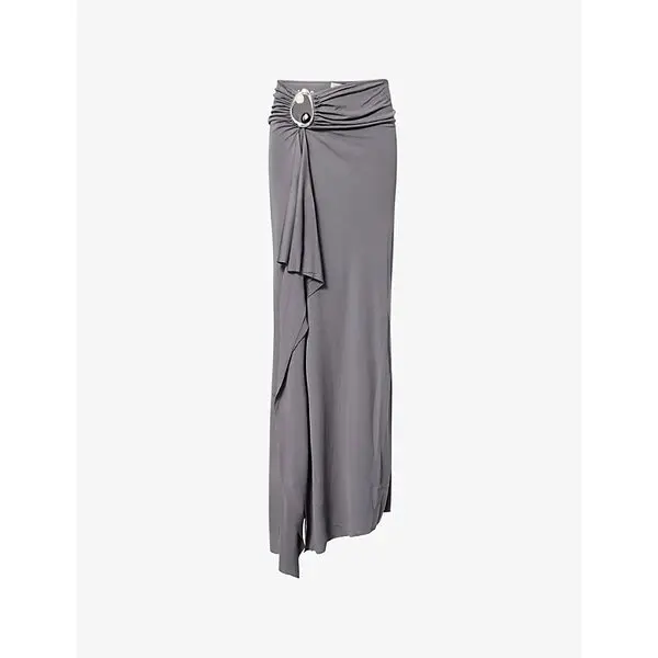 Christopher Esber Draped Jersey Midi Skirt