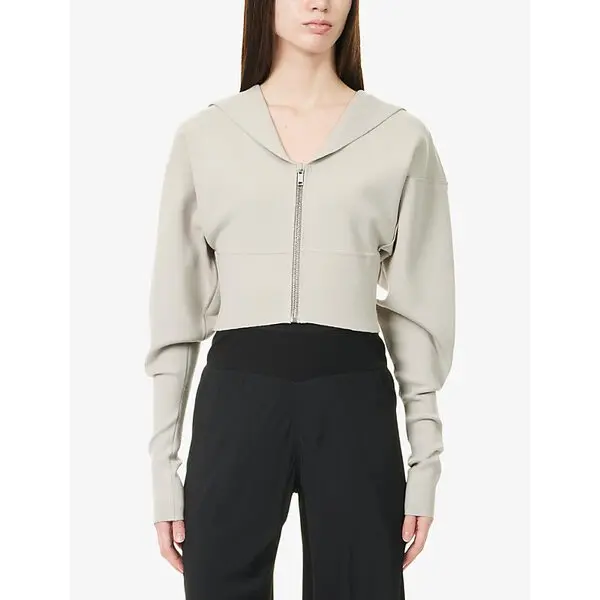 Rick Owens Dracu Cropped Knit Jacket