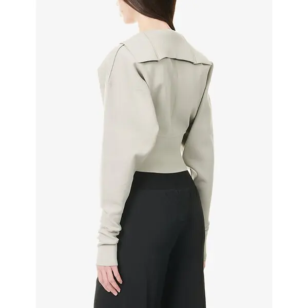 Rick Owens Dracu Cropped Knit Jacket