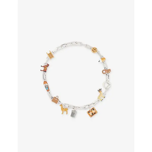 POUBEL Châtaignes Charm Bracelet - Silver Beige