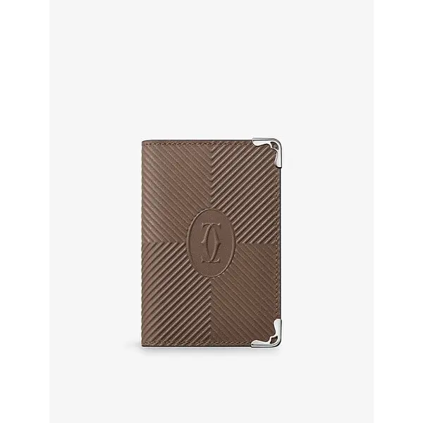 CARTIER Must De Leather Card Holder - Pepper Grey