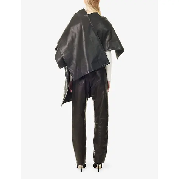 Nour Hammour Edra Leather Cape