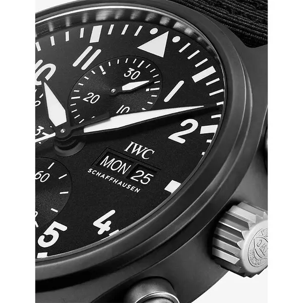 IWC SCHAFFHAUSEN Pilot's Chronograph Top Gun Ceramic Automatic Watch 44.5mm