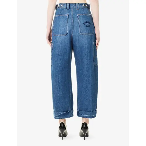 Givenchy Wide-leg Cropped Jeans