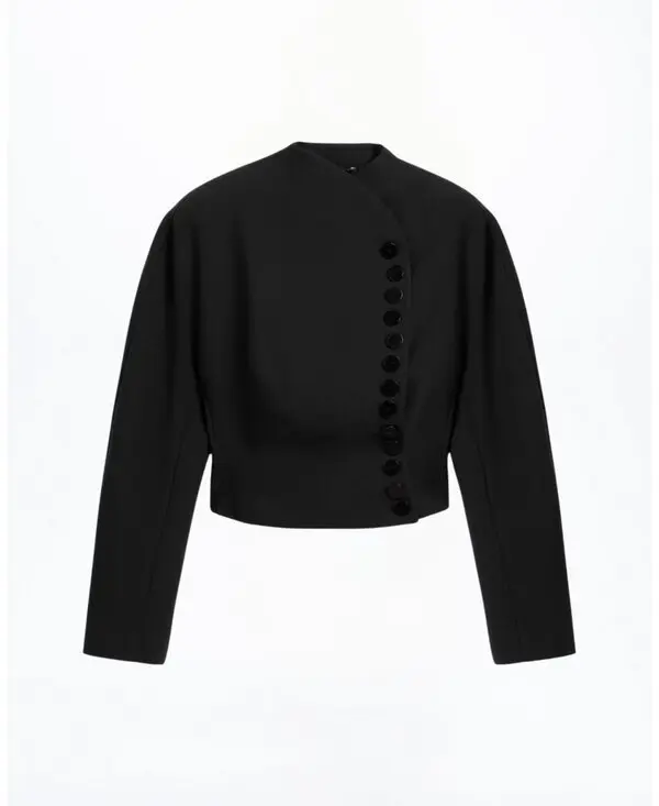 NOCTURNE Asymmetric Buttoned Tailored Jacket