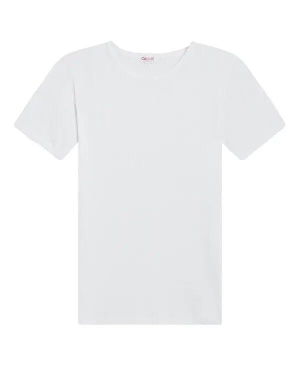 GOLDIE LEWINTER Pointelle Tee - White