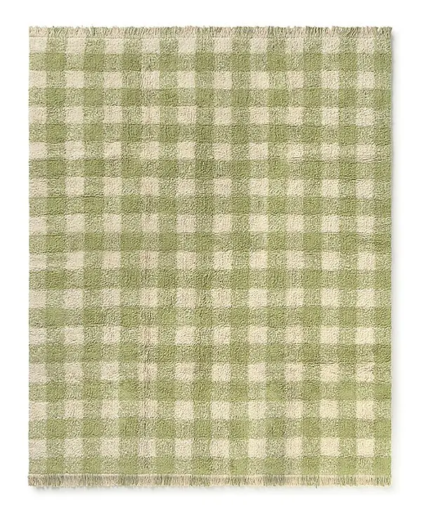 LORENA CANALS Swan Lake Washable Rug Vichy 3'x3'11 Area Rug - Matcha