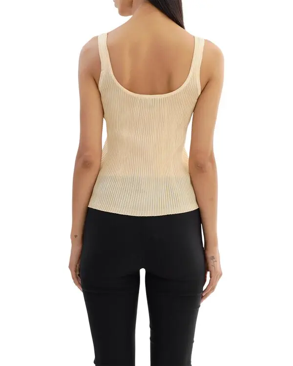 LAMARQUE Metallic Rib Knit Tank