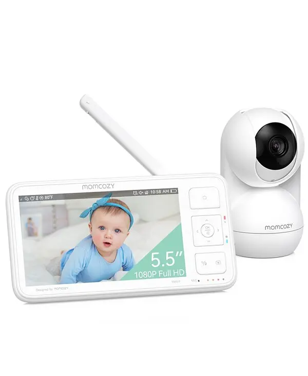 MOMCOZY 5.5-inch Full Hd Video Baby Monitor Bm03 - White