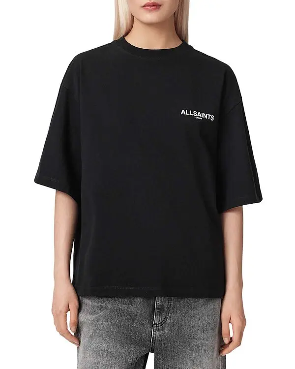 ALLSAINTS Graphic Print Cotton T-shirt - Black