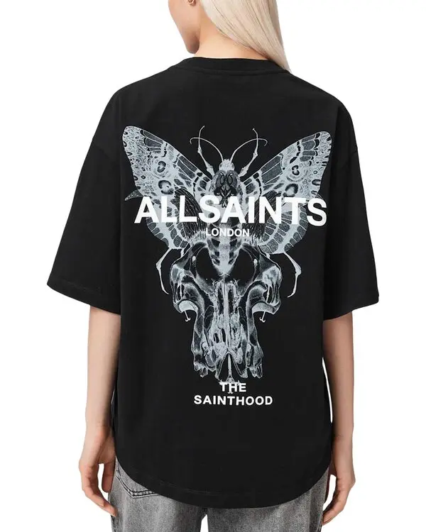 ALLSAINTS Graphic Print Cotton T-shirt - Black