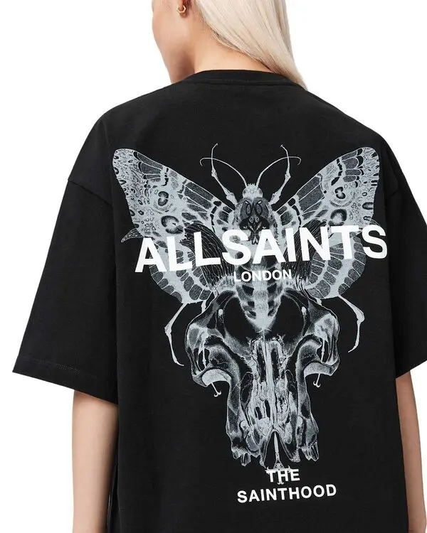 ALLSAINTS Graphic Print Cotton T-shirt - Black