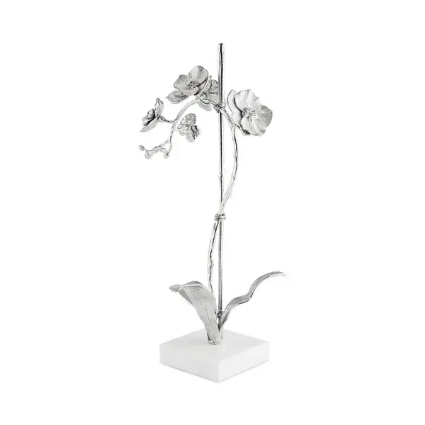 Michael Aram Silver Orchid Stem Sculpture Small