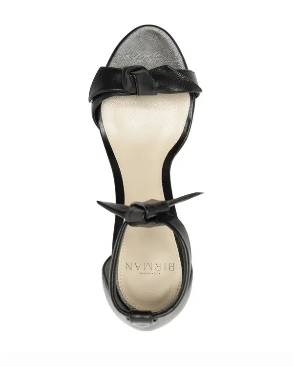 ALEXANDRE BIRMAN Clarita High-heel Bow Sandals - Black