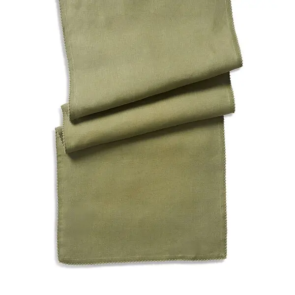 JULISKA Berry Scallop Table Runner, 18 X 90 - Sage