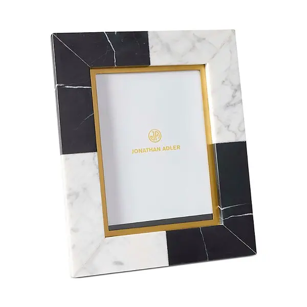 Jonathan Adler Marble Canaan Frame, 5 X 7 - Black/white Marble