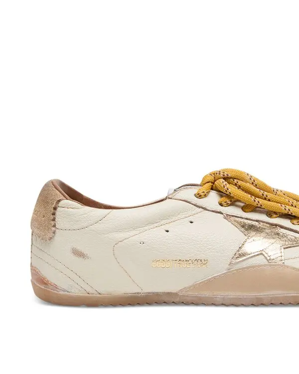 GOLDEN GOOSE True Star Nappa Leather Sneakers - White/gold