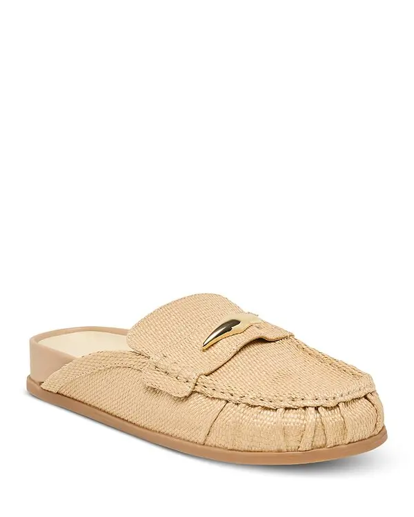 Dolce Vita Jodero Loafer Mules - Light Natural Raffia