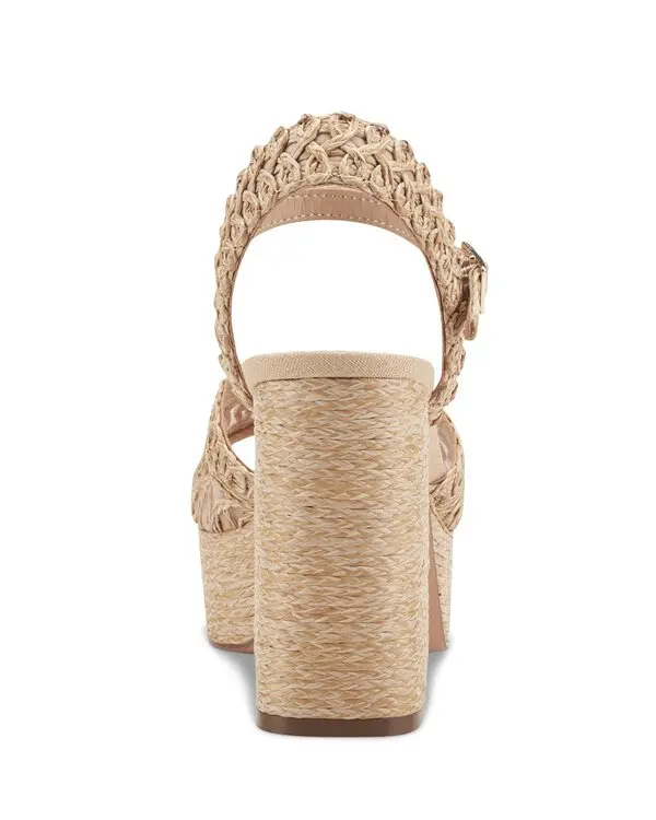 MARC FISHER LTD. Chayse Platform Sandals - Light Natural